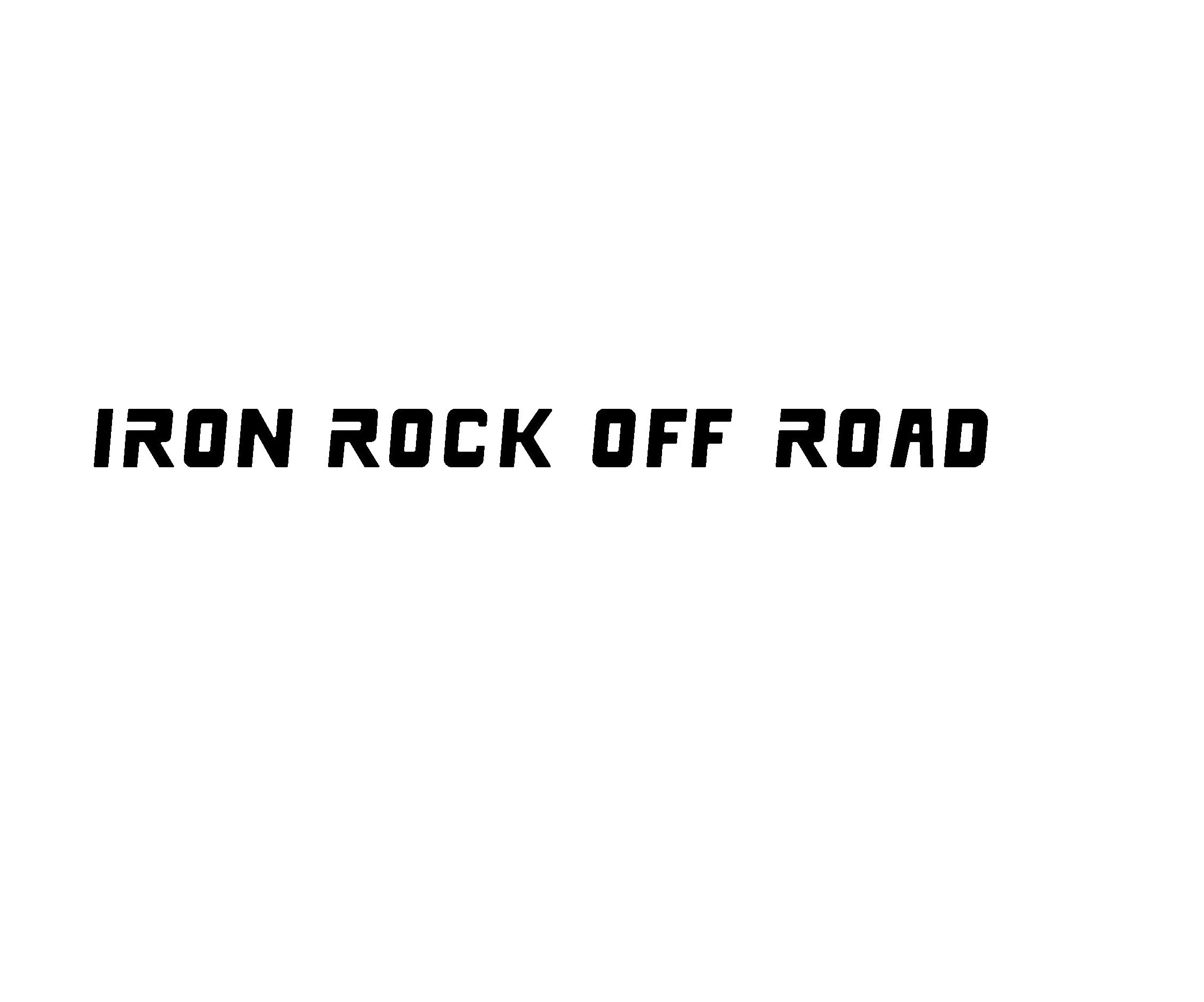 Iron Rock Off Road: 22.75" x 1.5" IRON ROCK OFF ROAD Decal