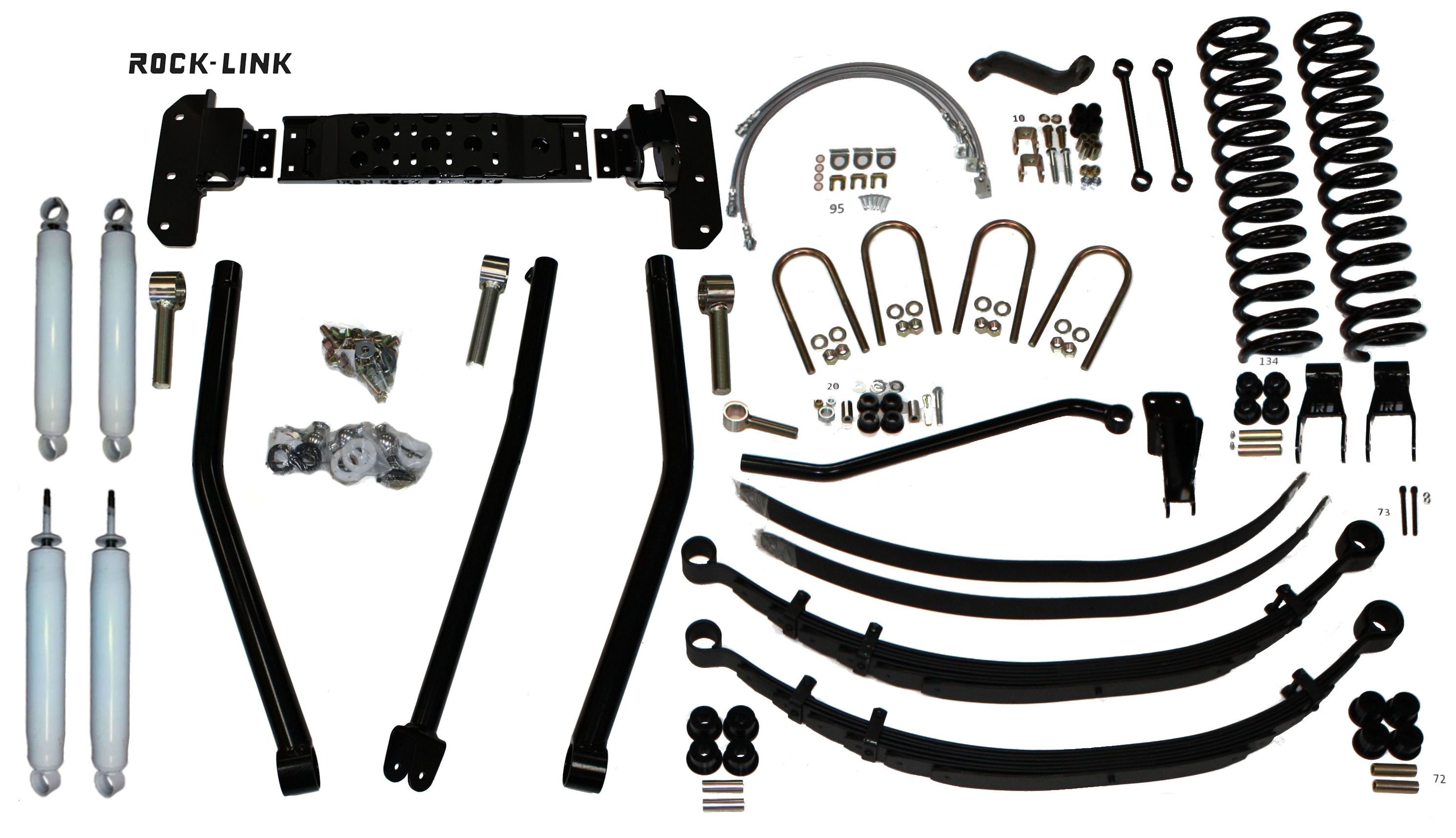 Iron Rock Off Road: XJ 8" ROCK-LINK Long Arm Lift Kit